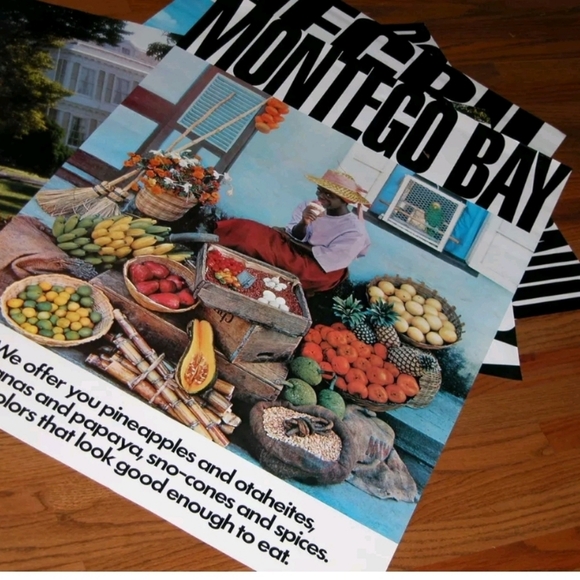 Art | Rare Out Of Print Vintage Montego Bay Jamaica Tourist Travel ...